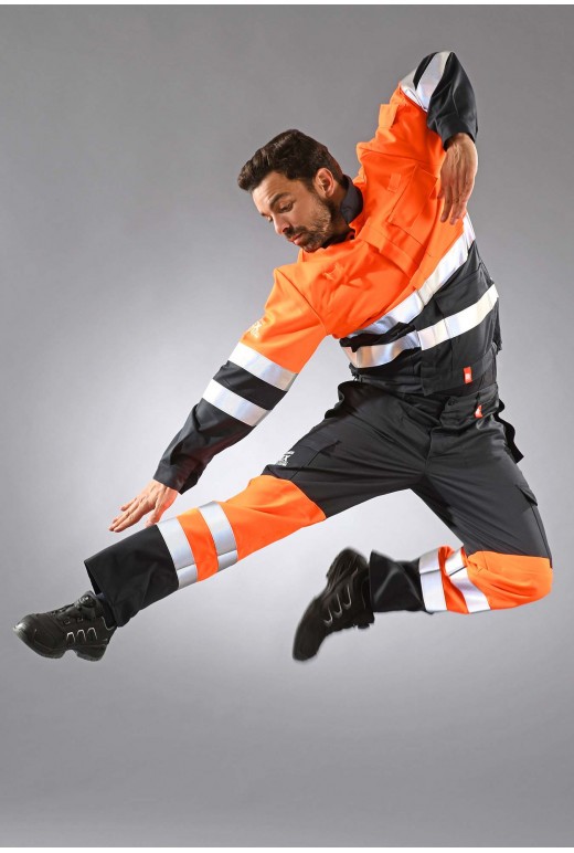 Fluo Orange High-Visibility ATEX Multi-Hazard Jacket | DMD France