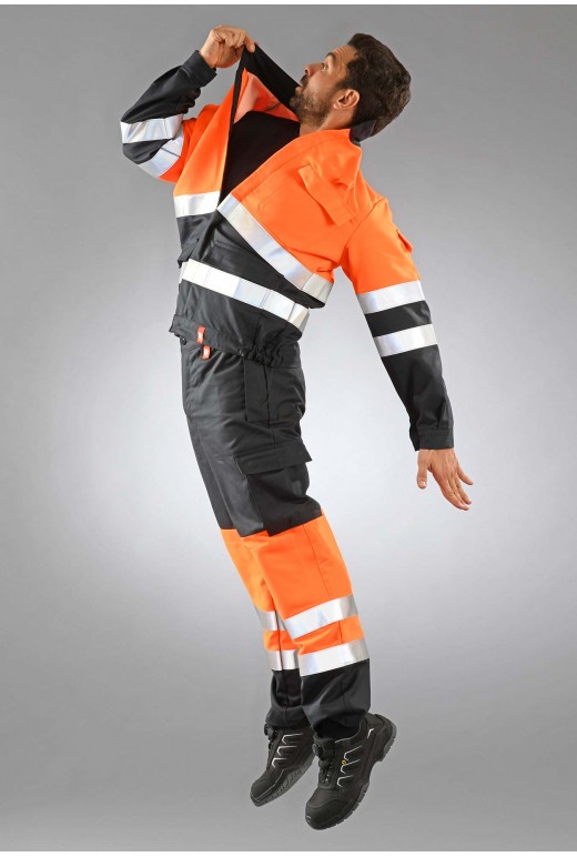 Fluo Orange High-Visibility ATEX Multi-Hazard Jacket | DMD France