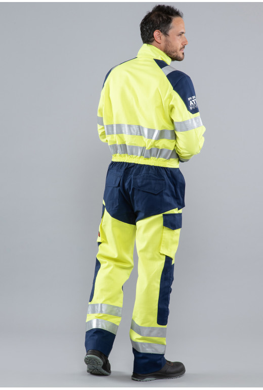 ATEX Plus High-Visibility multi-hazard coverall Fluo Yellow|DMD France