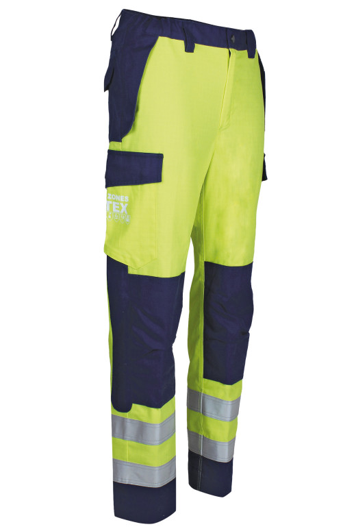 Pantalon multirisques Atex Plus HV Jaune Fluo | DMD France