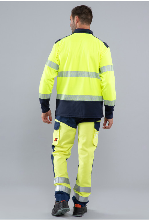 ATEX Mesh Multi-Hazard Polo Shirt High Visibility | DMD FRANCE